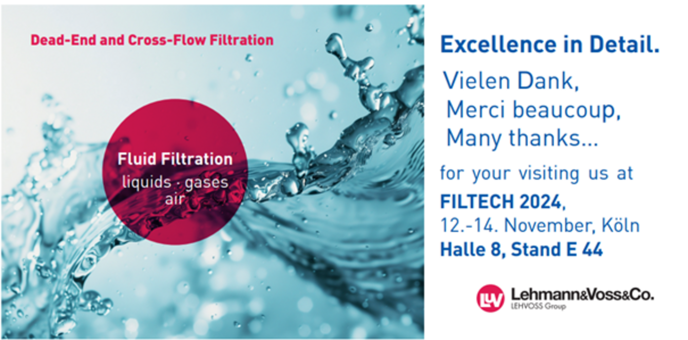 Experts have met at FILTECH 2024 – for the benefit of the end user customers. | LEHVOSS Nederland
